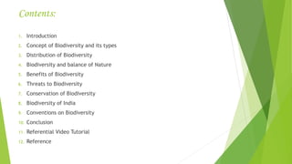 Biodiversity Conservation | PPTX