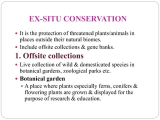 Biodiversity conservation | PPTX