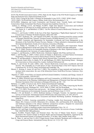 Biodiversity conservation and commercial bushmeat hunting challenges in african parks and ...