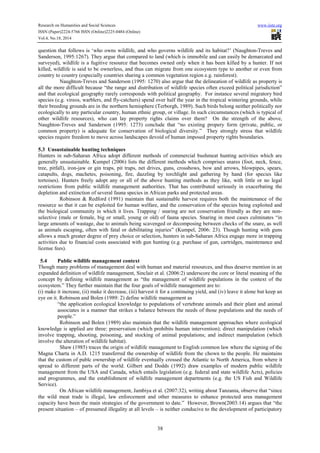 Biodiversity conservation and commercial bushmeat hunting challenges in ...