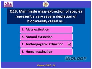 Biodiversity, conservation & environmental issues | PPTX