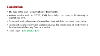 Biodiversity conservation strategies | PPTX