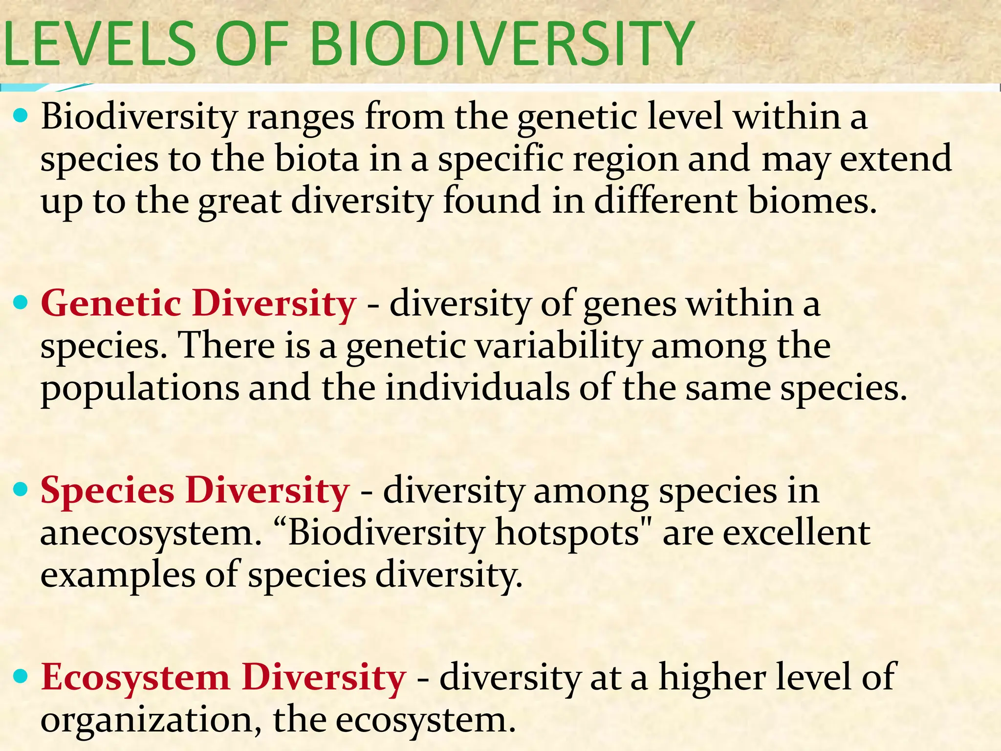 BIODIVERSITYDrKDSawant_about biodiversity | PPT
