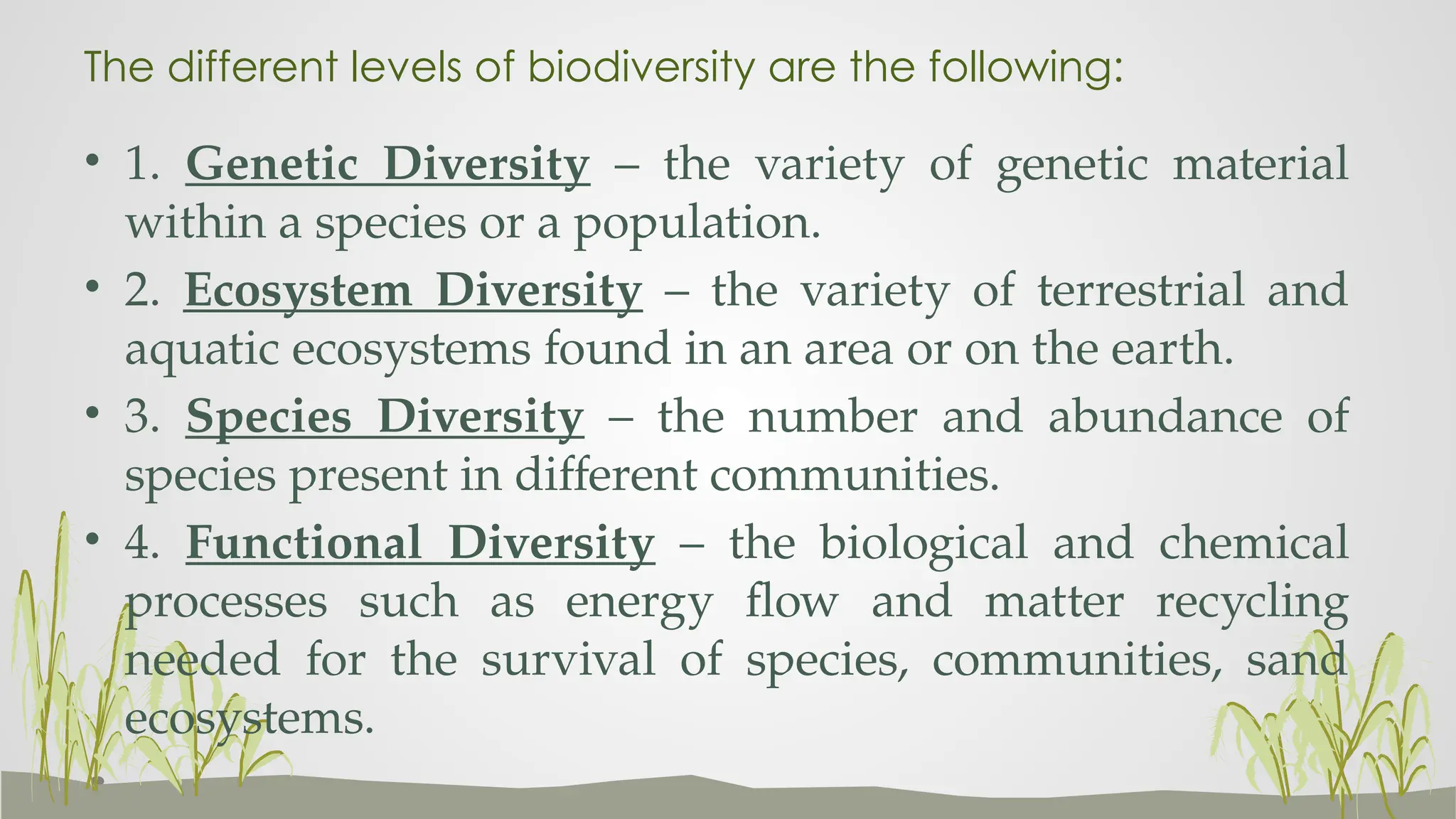 BIODIVERSITY, ECOSYSTEM STABILITY, ENDANGERED SPECIES ACTS.pptx