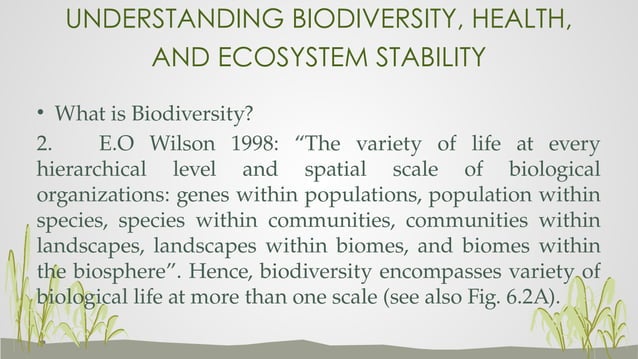 BIODIVERSITY, ECOSYSTEM STABILITY, ENDANGERED SPECIES ACTS.pptx