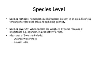 biodiversity & Ecosystem types class notes 4.ppt