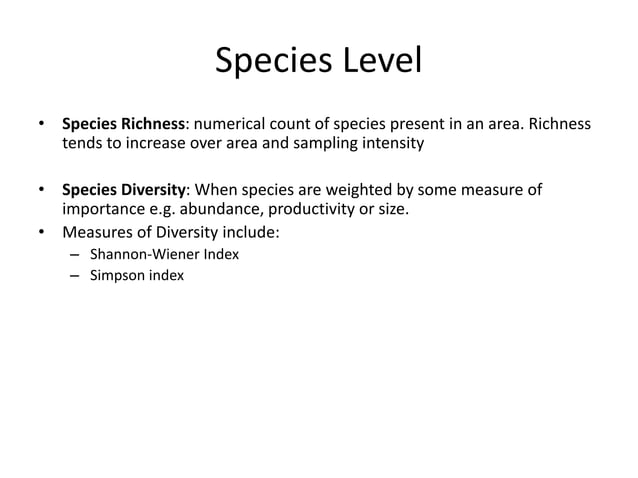 Biodiversity And Ecosystem Types Class Notes 4 Ppt