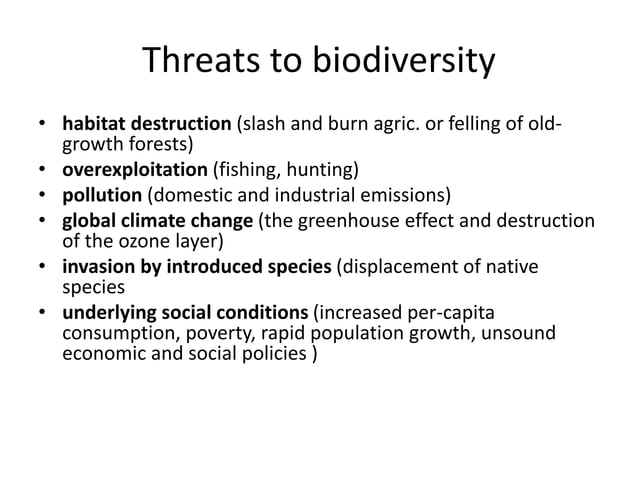 Biodiversity And Ecosystem Types Class Notes 4 Ppt