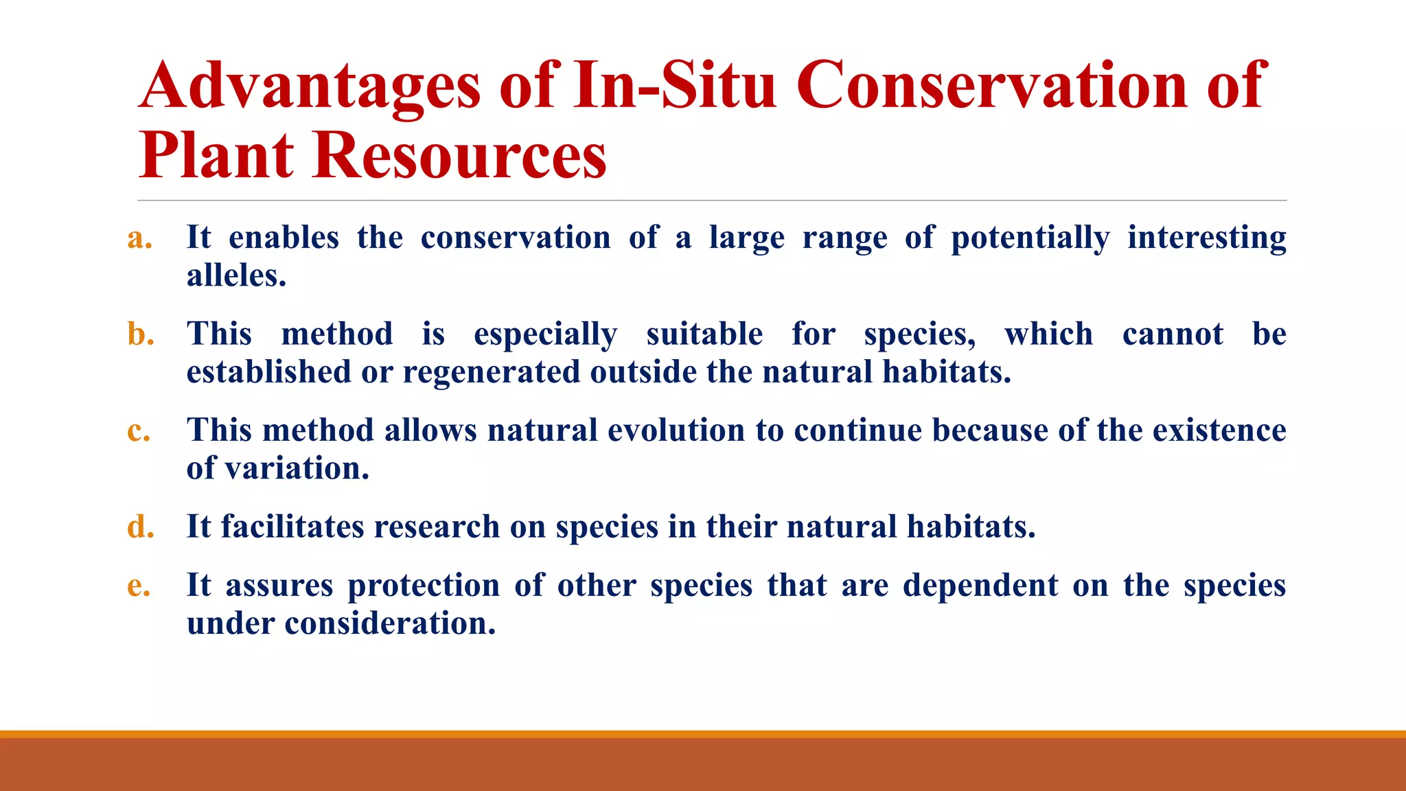 Biodiversity -edex situ and in situ conservation | PPTX