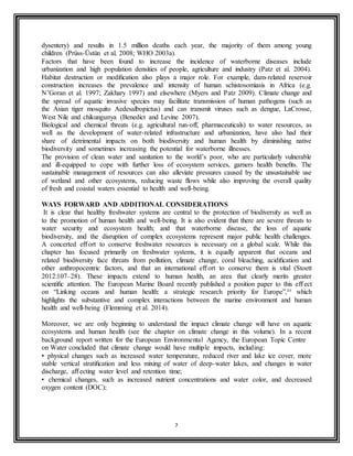 Biodiversity and human health | DOCX