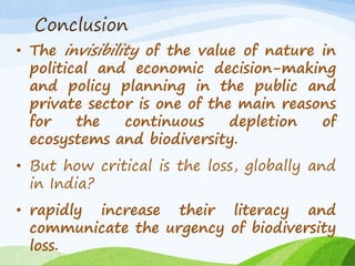 Biodiversity for sustainability | PPT