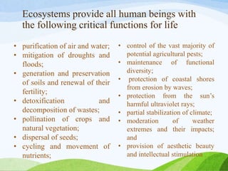 Biodiversity for sustainability | PPT
