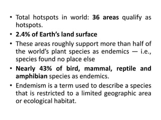 Biodiversity Hotspots | PPTX