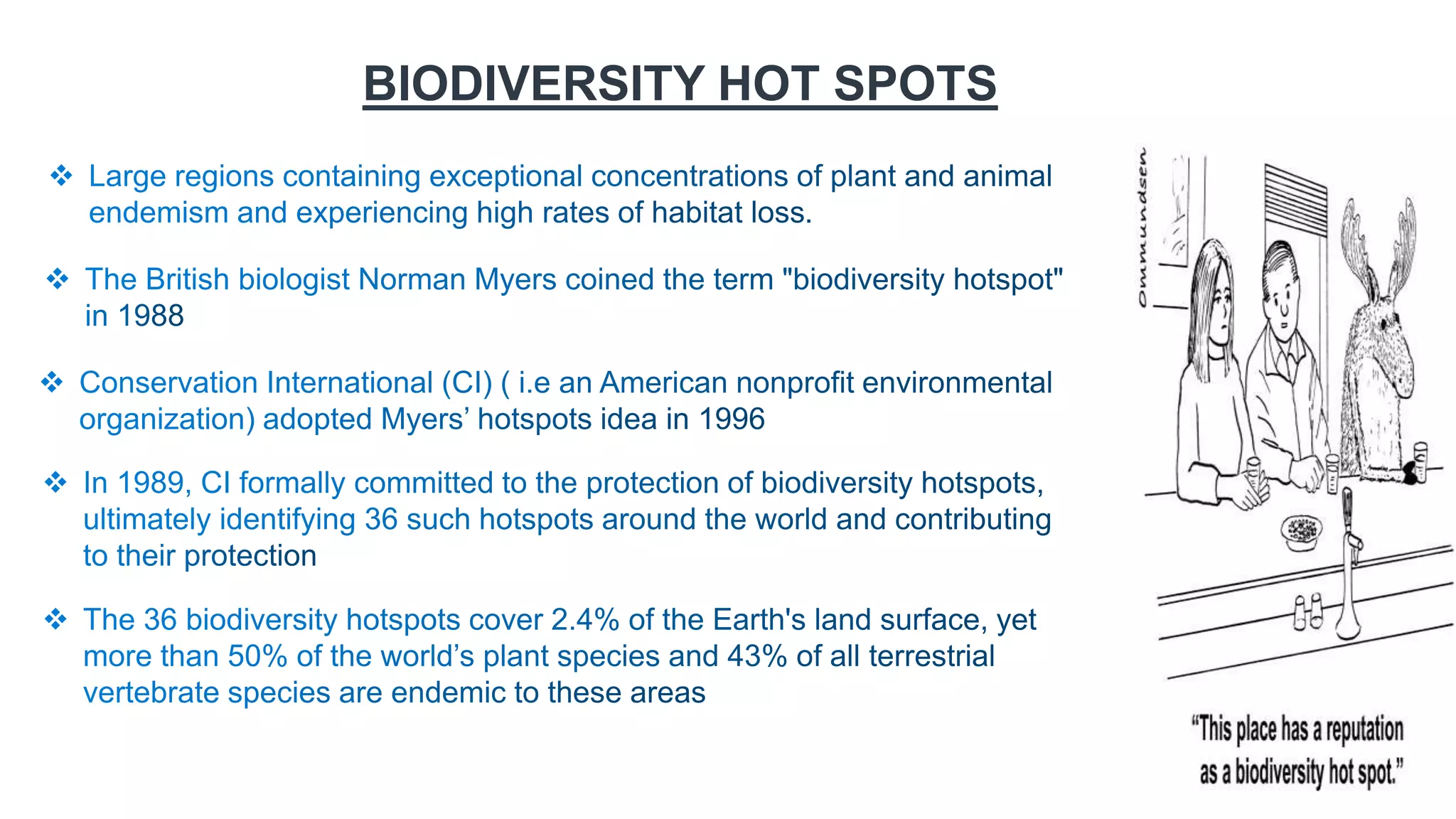 Biodiversity hotspots & top hotspots around the world | PPTX | South ...