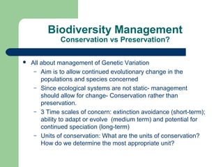 Biodiversity ist lecture | PPT