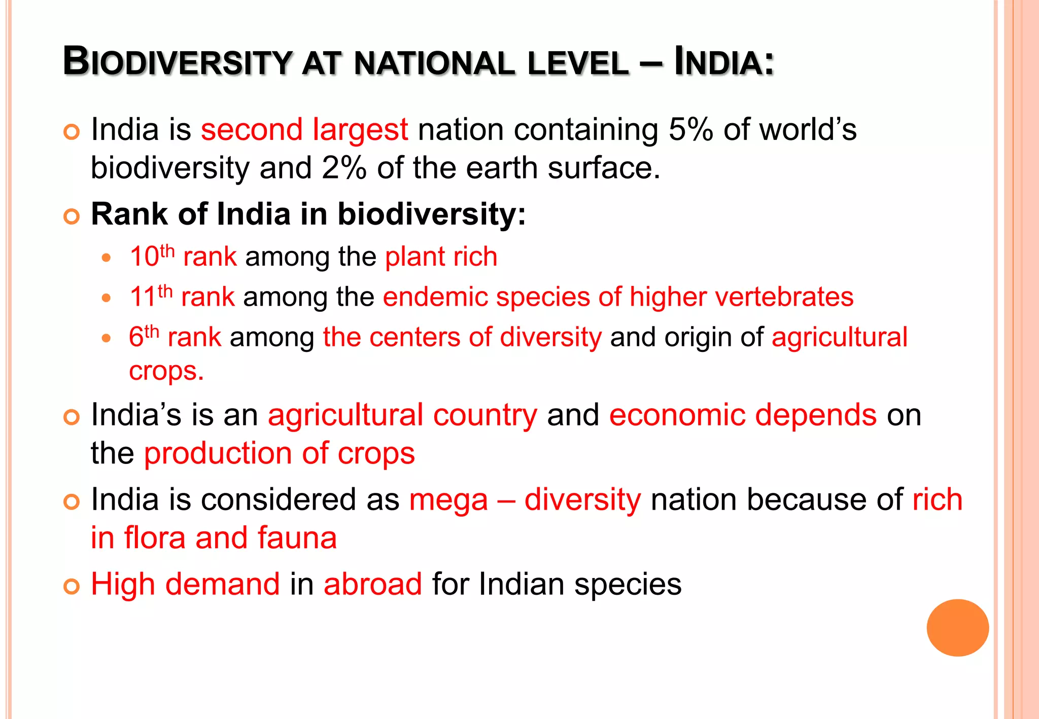 Biodiversity and its conservation | PPTX