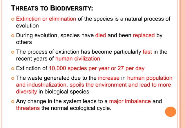 Biodiversity and its conservation | PPTX