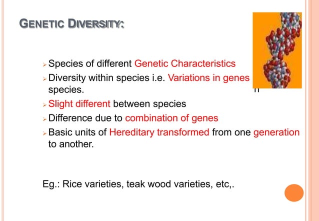 Biodiversity & I ts Conservation | PPT