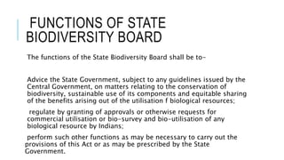 Biodiversity laws in india | PPTX
