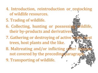 Biodiversity laws r.a 9147 | PPT