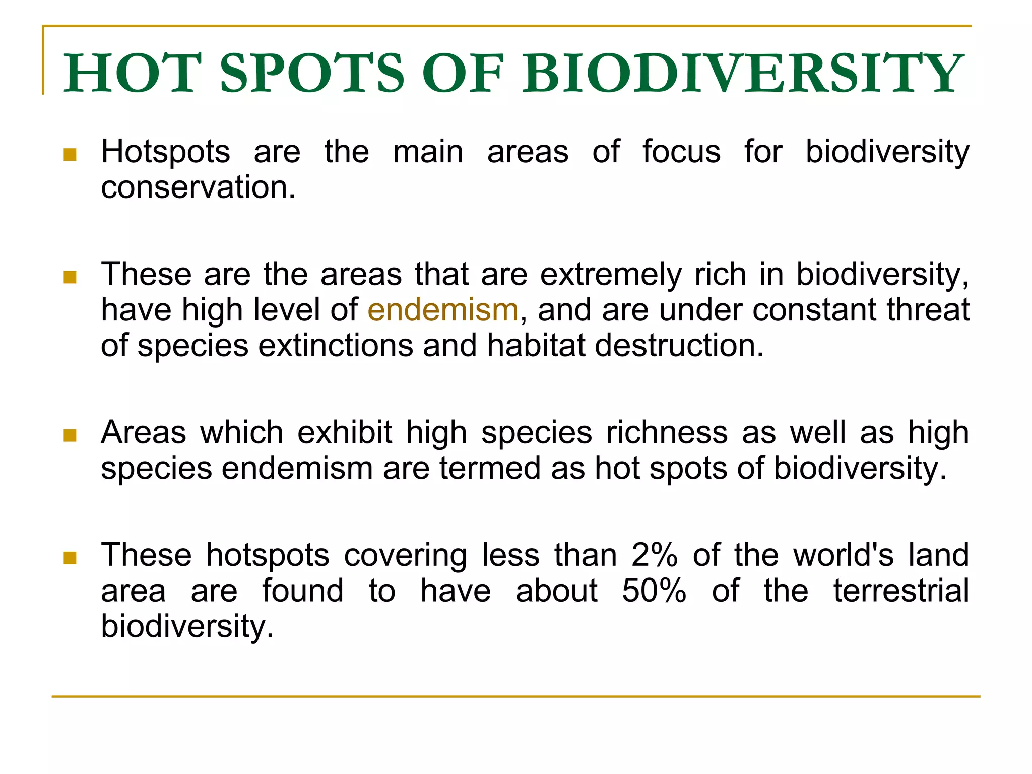 India as mega biodiversity habitat: Biodiversity | PPT