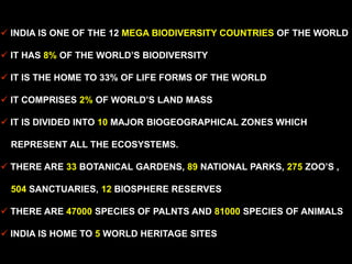 India as mega biodiversity habitat: Biodiversity | PPT