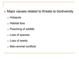 Threats to biodiversity: Biodiversity | PPT