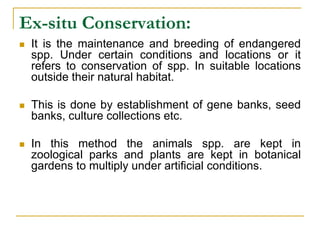 Conservation of Biodiversity, Biodiversity | PPT