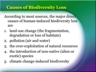 Biodiversity loss | PPT