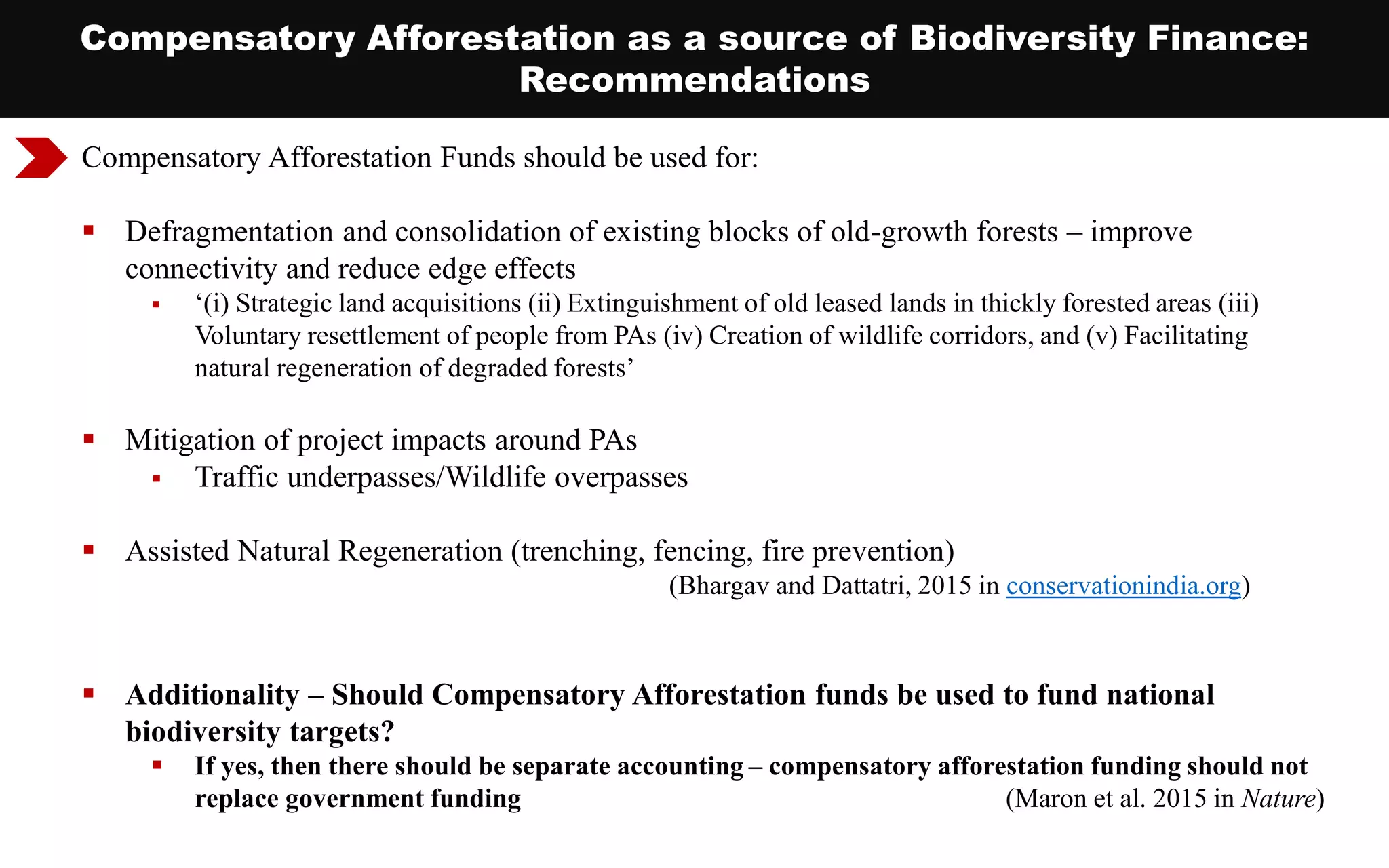 Potential for Biodiversity Offsets as a Biodiversity Finance Mechanism ...