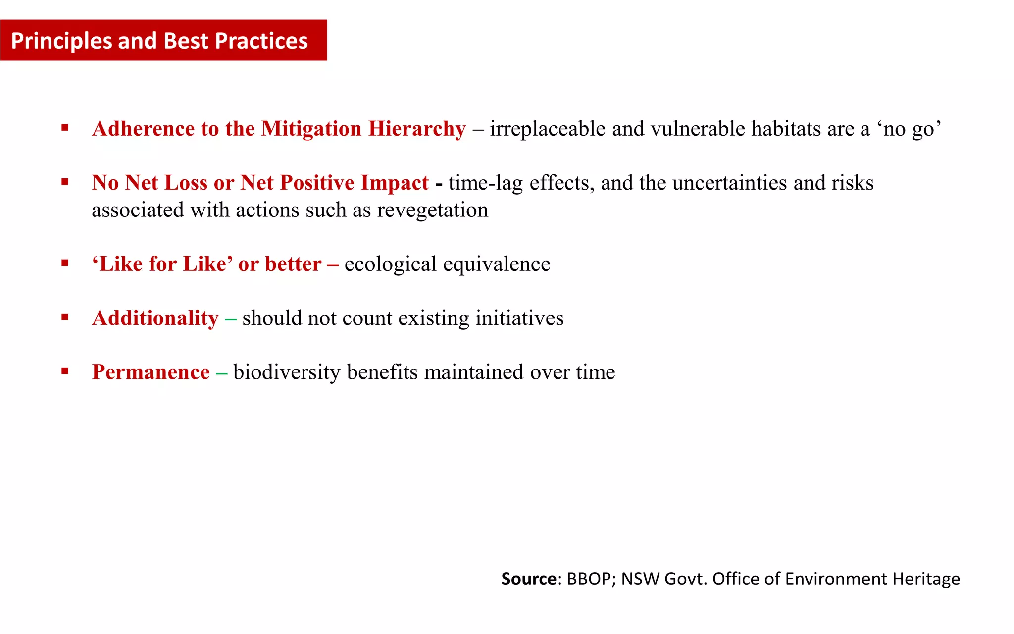 Potential for Biodiversity Offsets as a Biodiversity Finance Mechanism ...