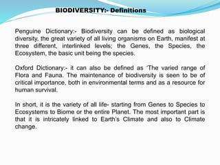 Biodiversity of sunderban | PPT