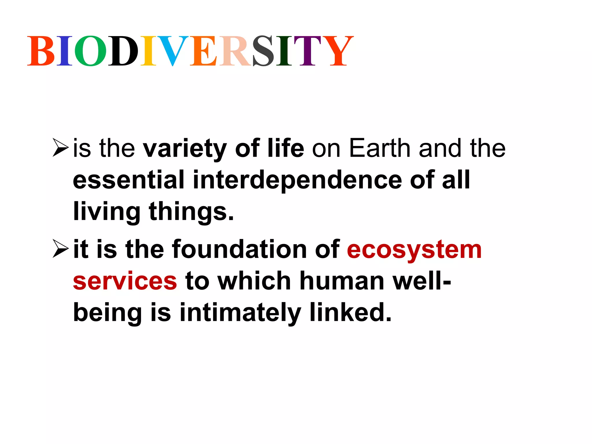 Biodiversity overview | PPT