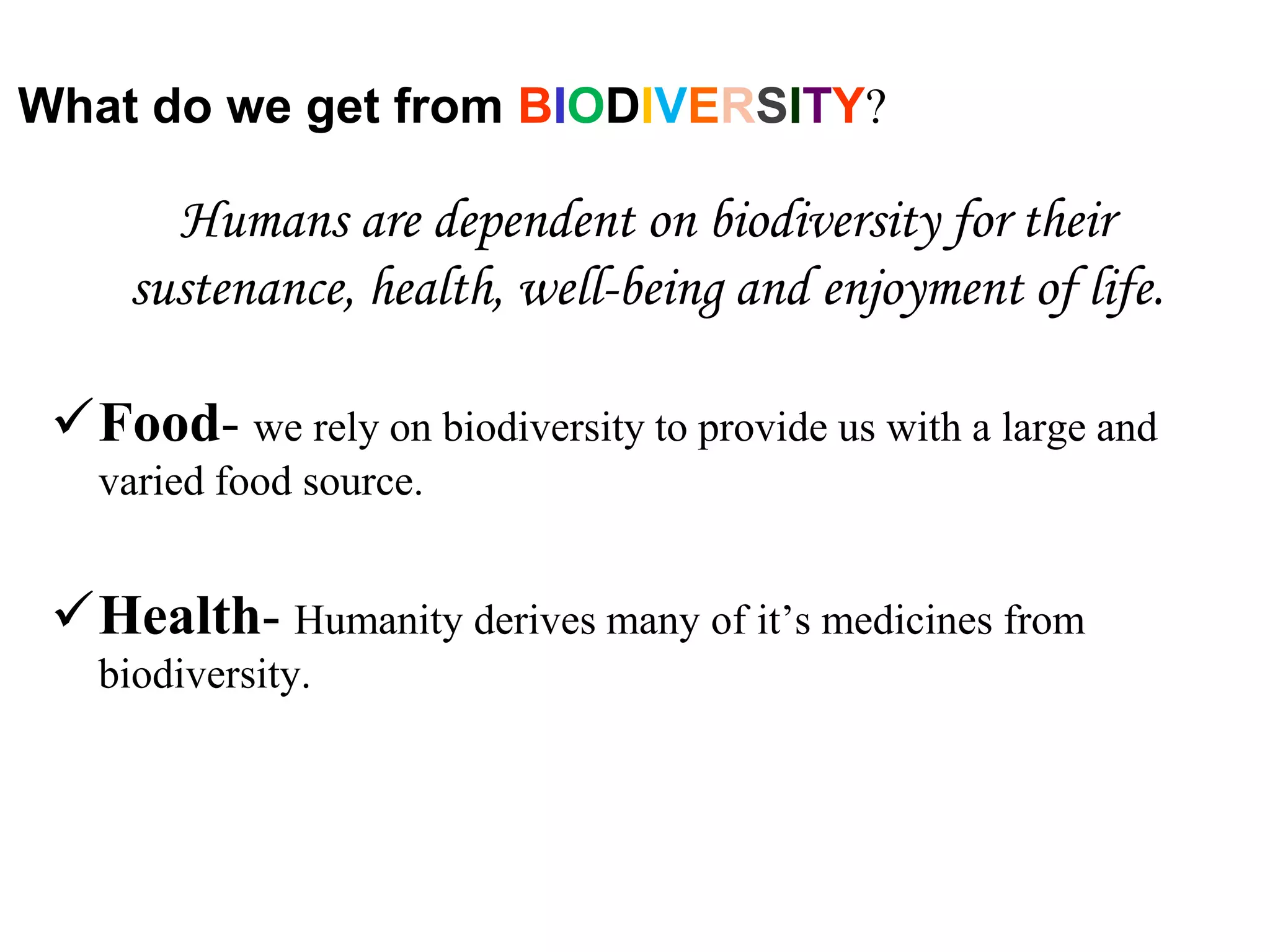Biodiversity overview | PPT