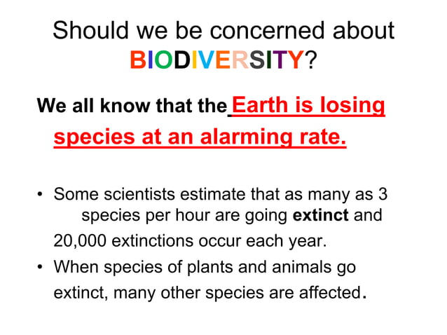 Biodiversity overview | PPT