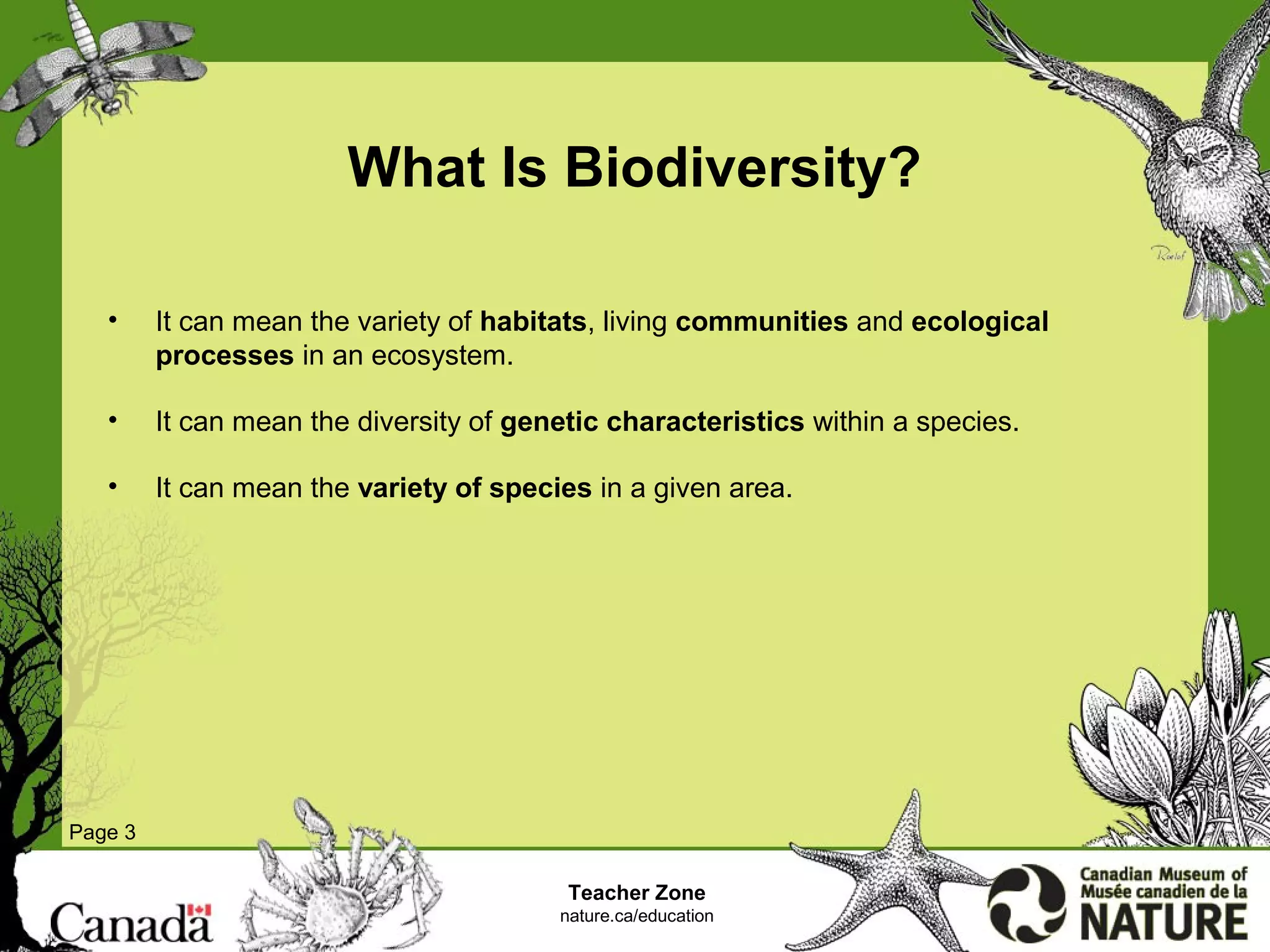 Biodiversity | PPT | Biological Sciences | Science