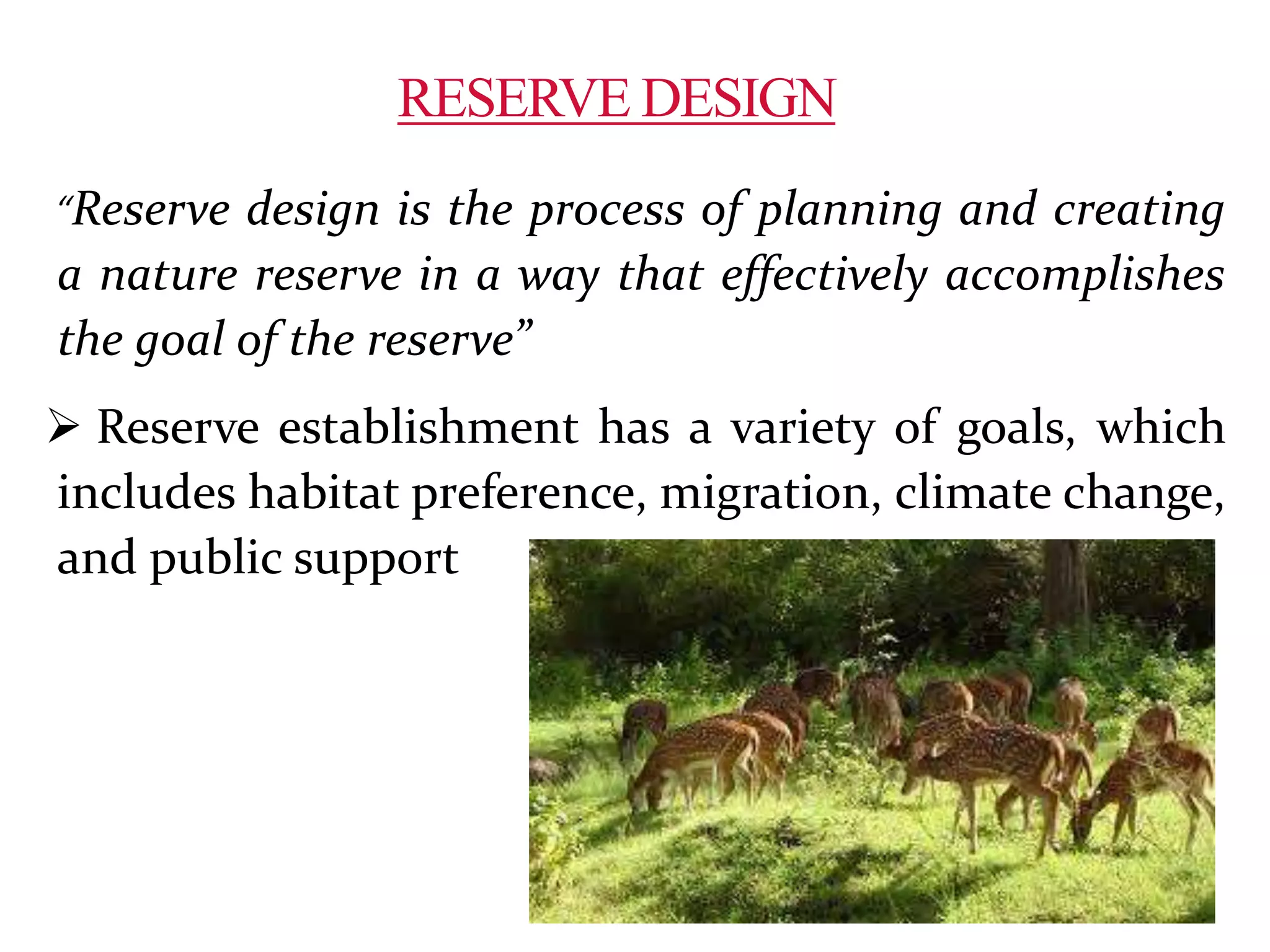 Reserve design | PPT