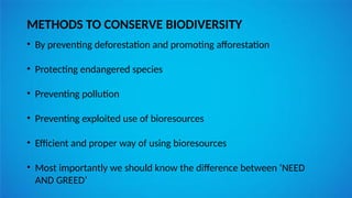 IMPORTANCE OF BIODIVERSITY IN DAILY LIFE | PPTX