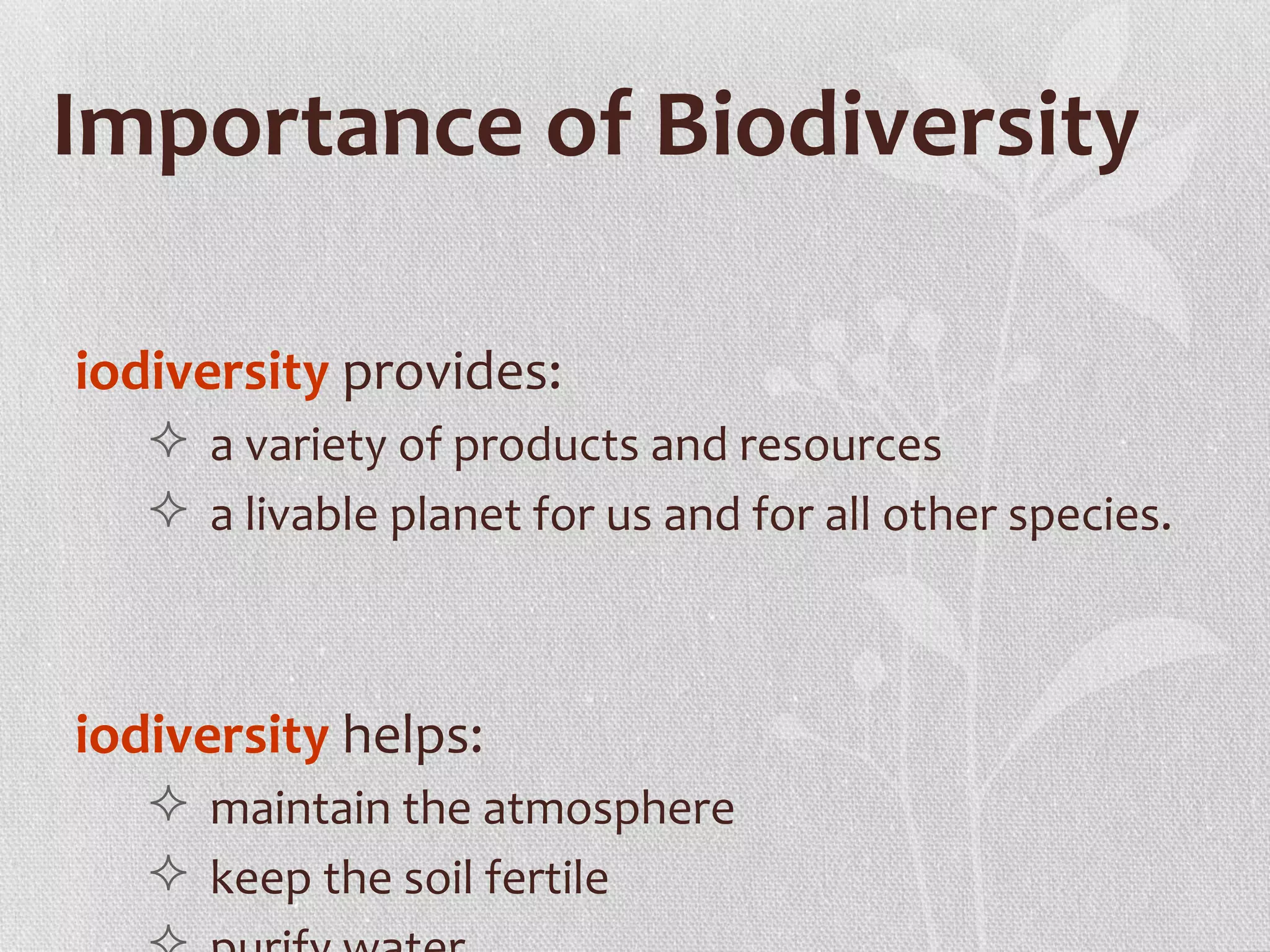 Biodiversity presentation | PPT