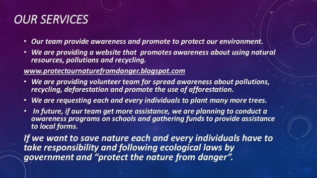 Enhancing Biodiversity presentation. PDF | PPT