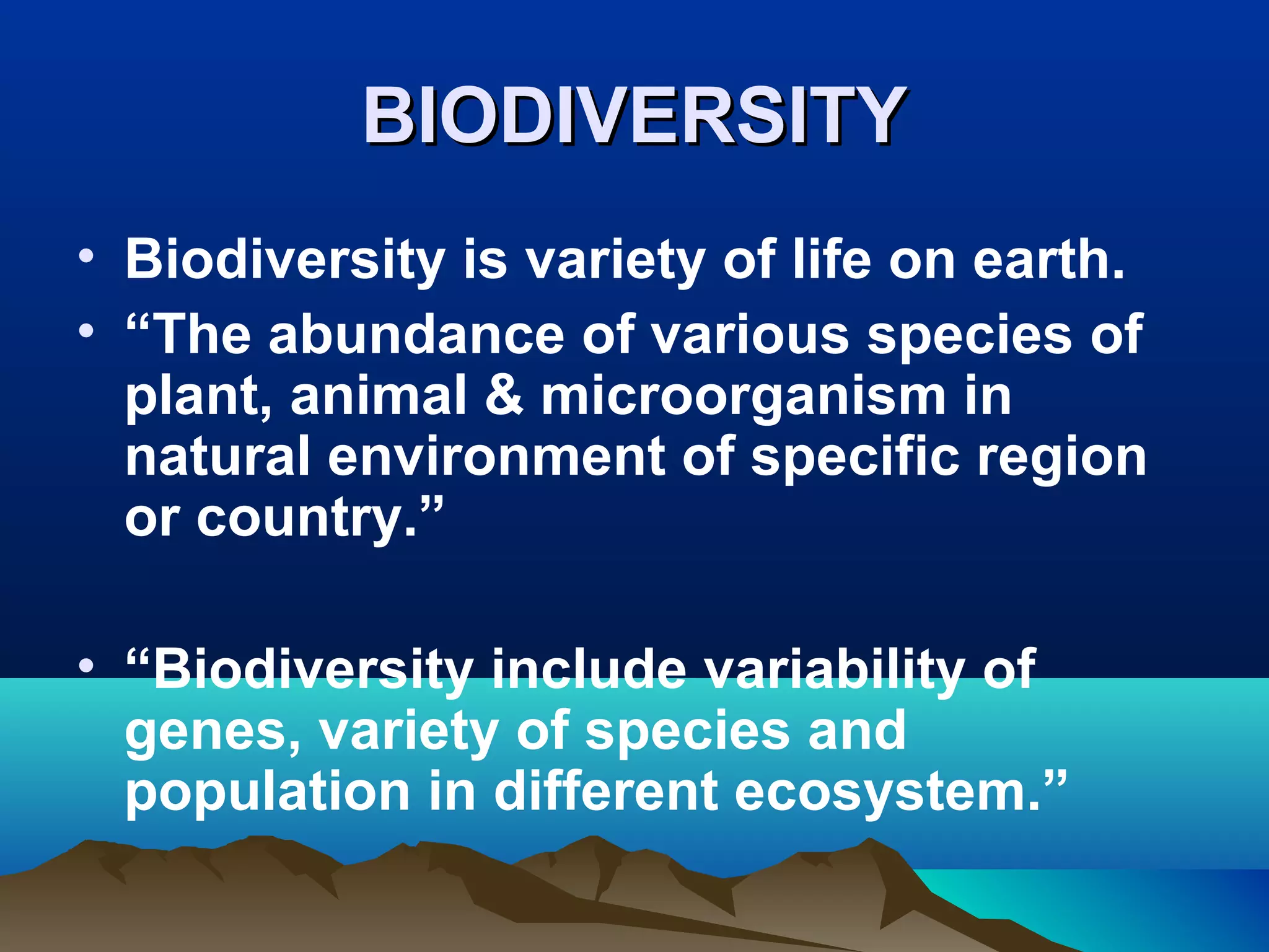Biodiversity presentation copy | PPT