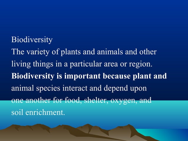 Biodiversity presentation copy | PPT