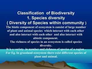 Biodiversity presentation copy | PPT