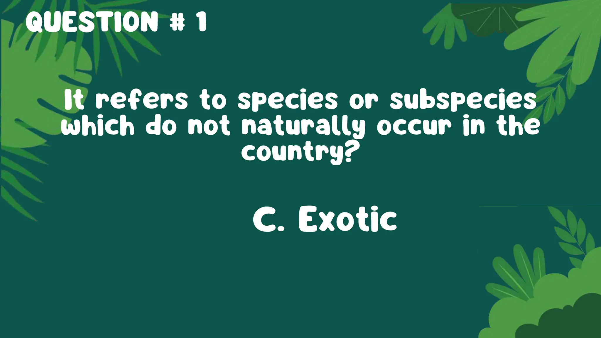 BIODIVERSITY QUIZ ELIMINATION ROUND.pptx