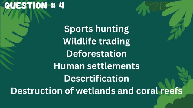 BIODIVERSITY QUIZ ELIMINATION ROUND.pptx | Birdwatching | Hobbies ...