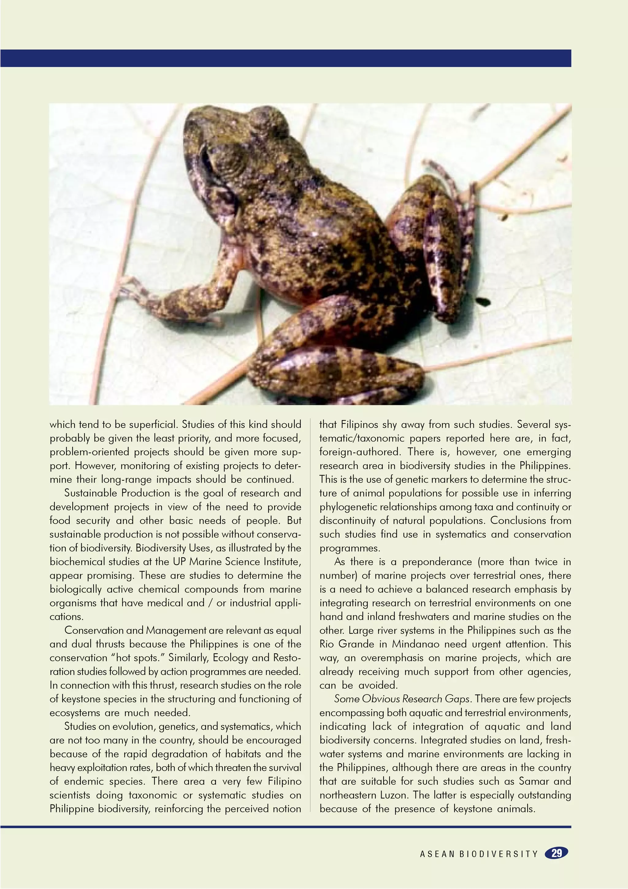 Biodiversity research in_the_philippines_from_1998 | PDF