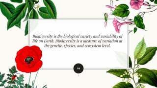Biodiversity scenario in himachal pradesh | PPTX