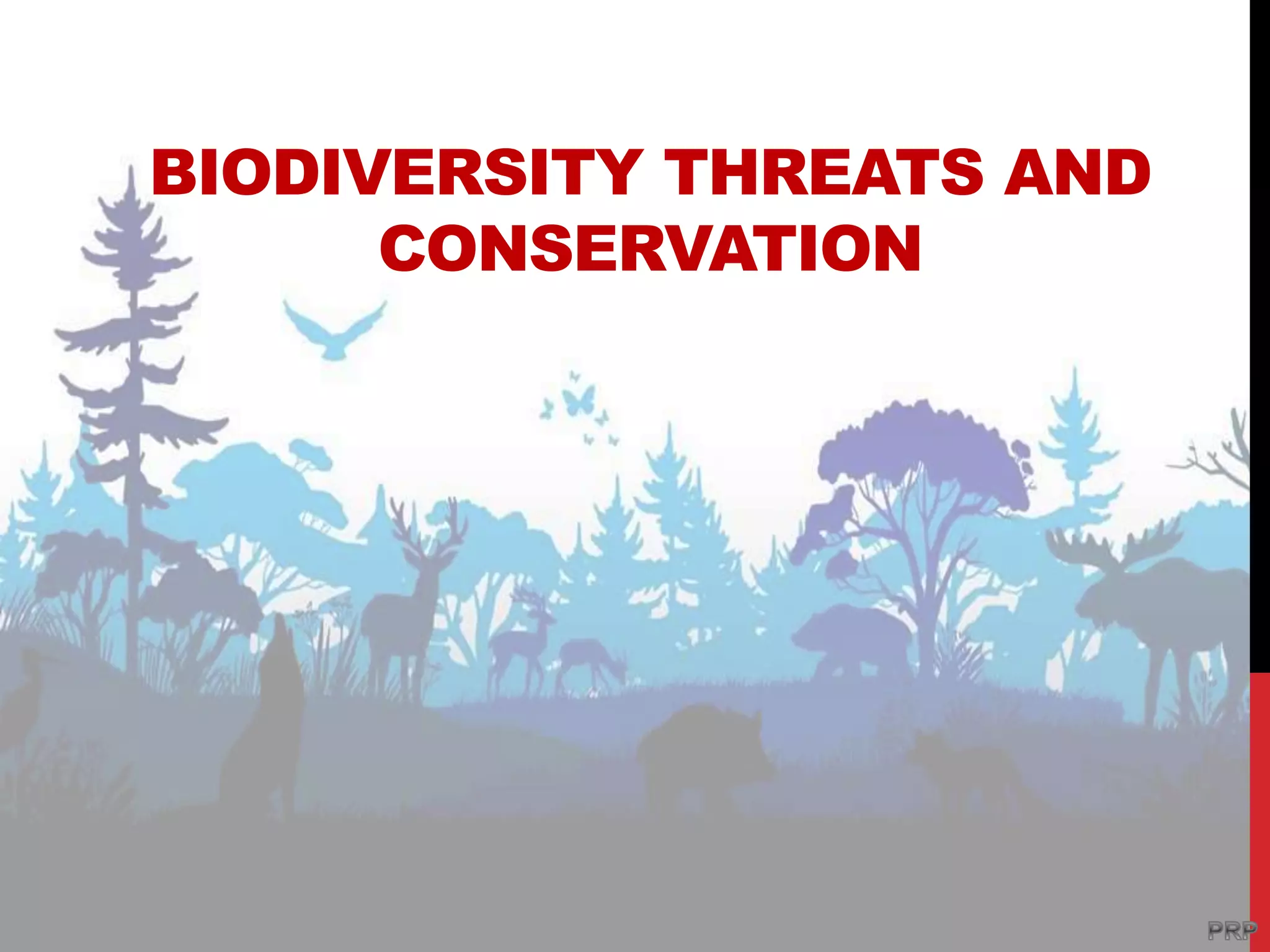 Biodiversity threats and conservation | PPTX
