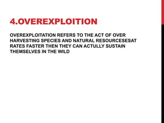 Biodiversity threats and conservation | PPTX