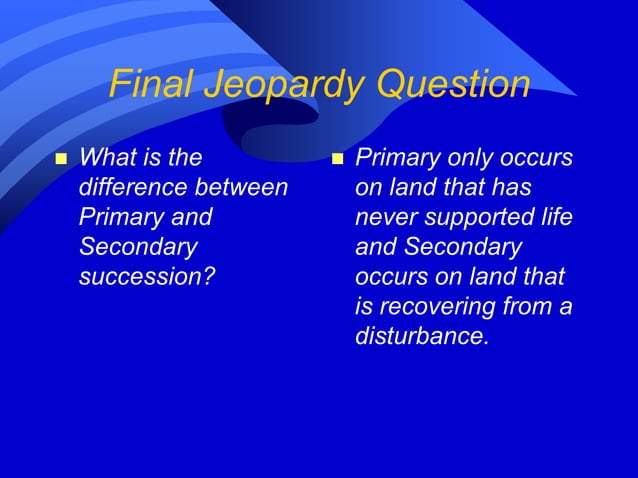 Biodiversity unit Review Game | PPT